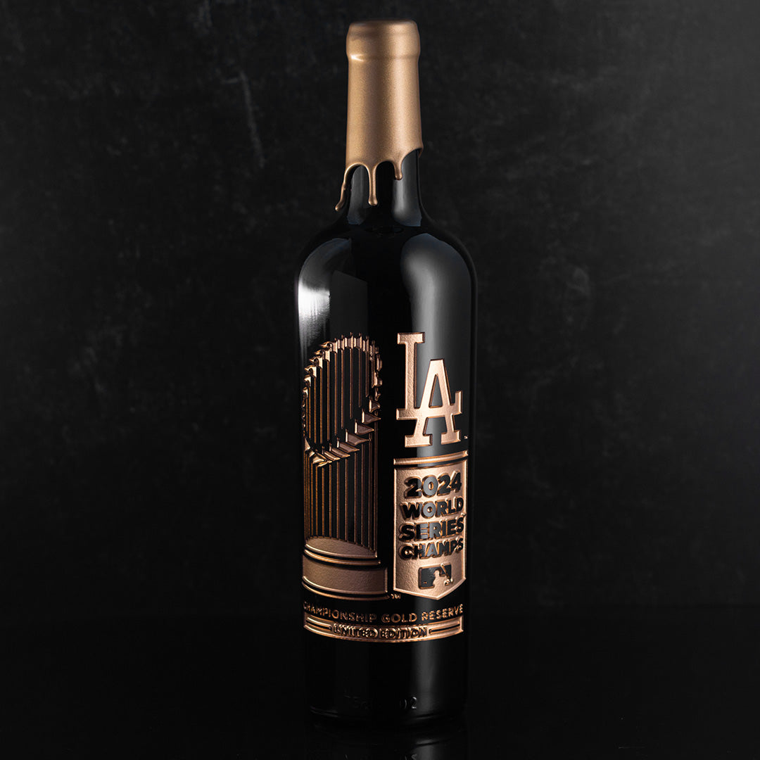 Los Angeles Dodgers 2024 Gold Reserve Etched Wine Bottle – Mano's Wine