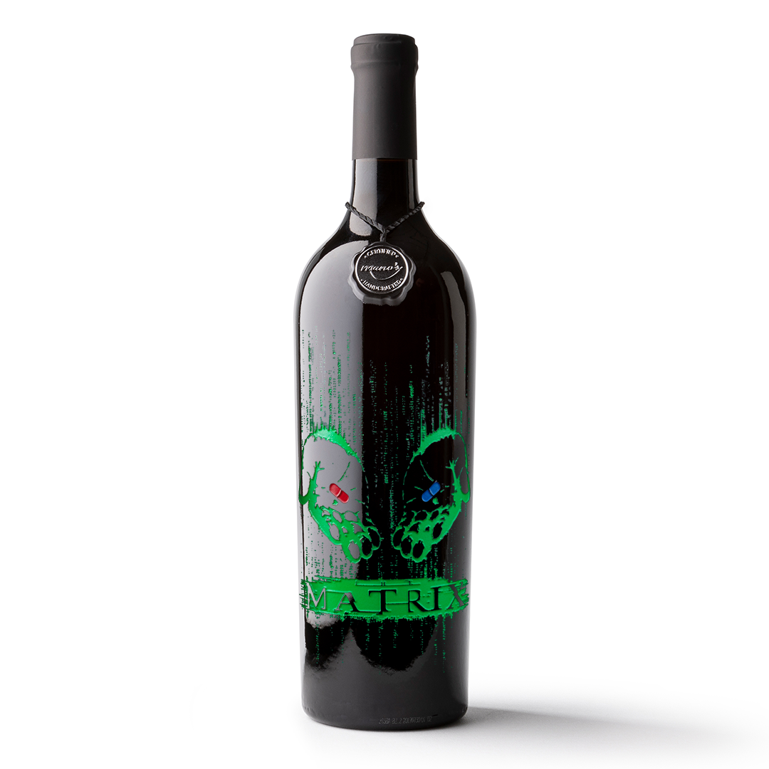 The Matrix Code Etched Wine – Mano's Wine