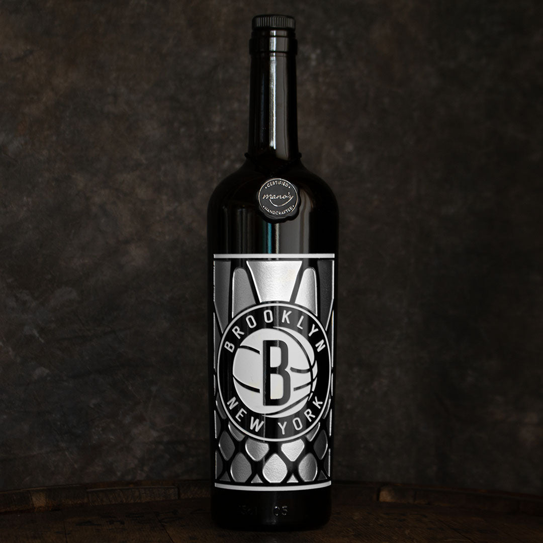 Brooklyn Nets Logo Net Display Bottle – Mano's Wine