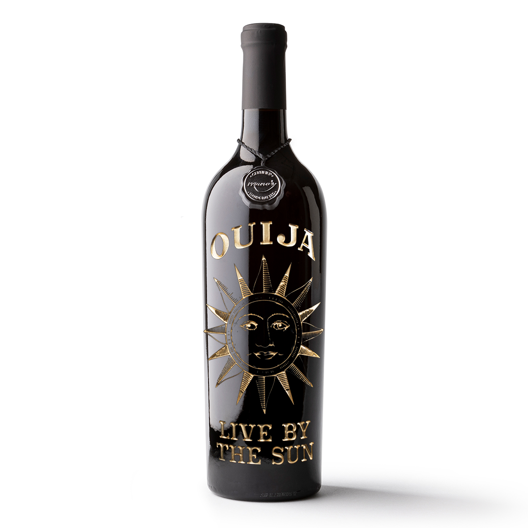 Ouija "Live By The Sun" Etched Wine Bottle – Mano's Wine