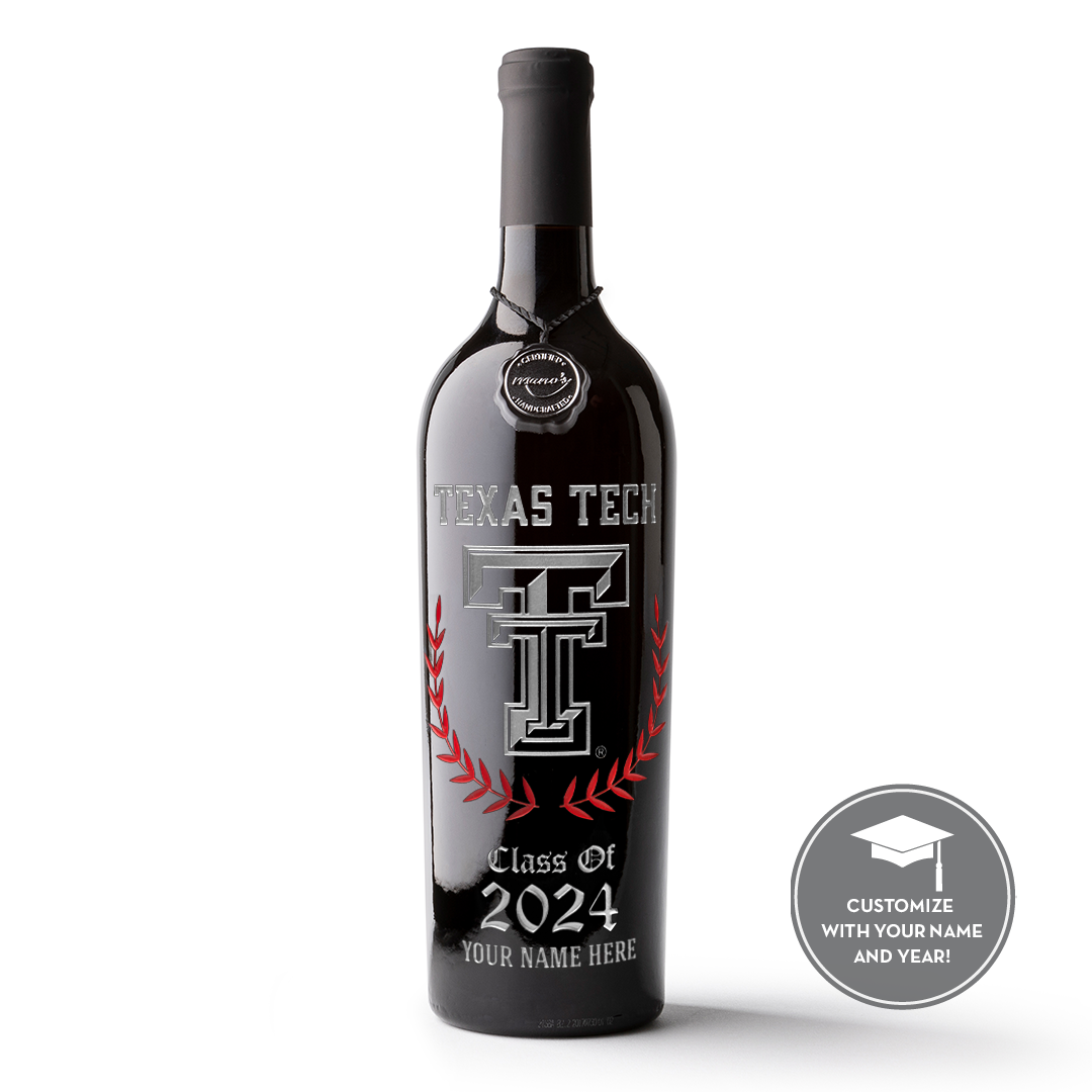 Texas Tech Custom Alumni Etched Wine – Mano's Wine