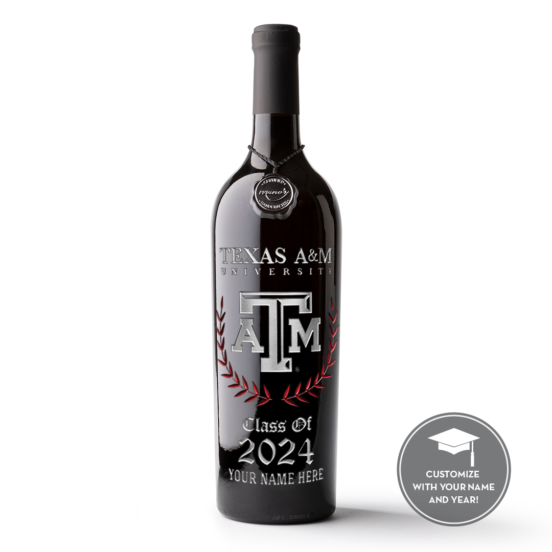 Texas A&M Custom Alumni Etched Wine – Mano's Wine