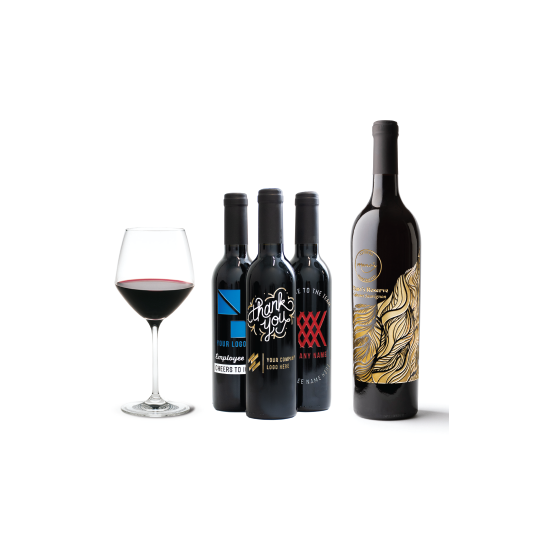 Custom Corporate Etched Wine – Mano's Wine