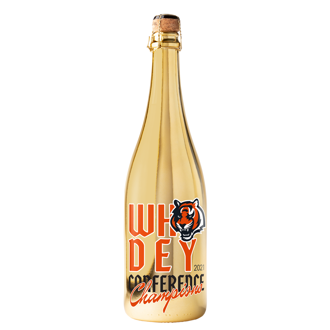Cincinnati Bengals 2021 Conference Champions Gold Bubbly – Mano's Wine