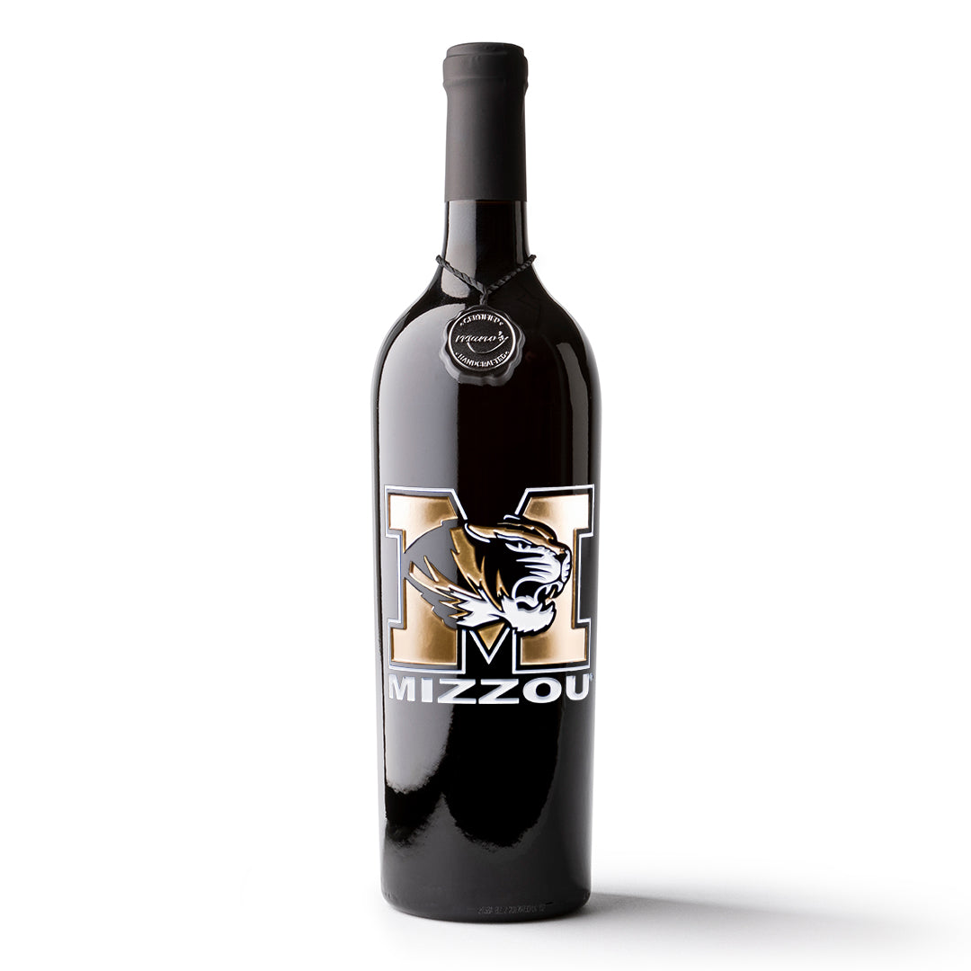 University of Missouri Logo Etched Wine – Mano's Wine