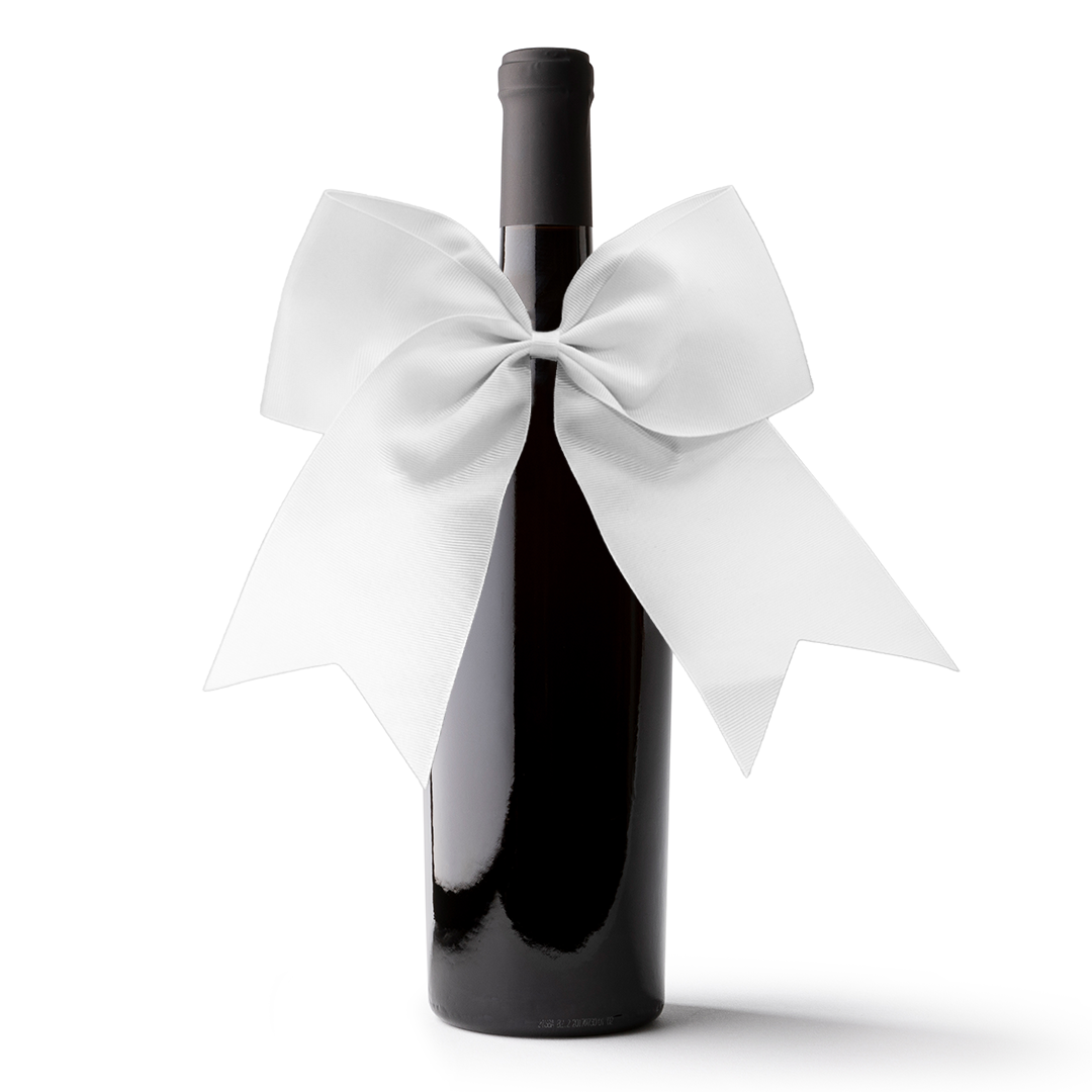 White XL Gift Bow – Mano's Wine